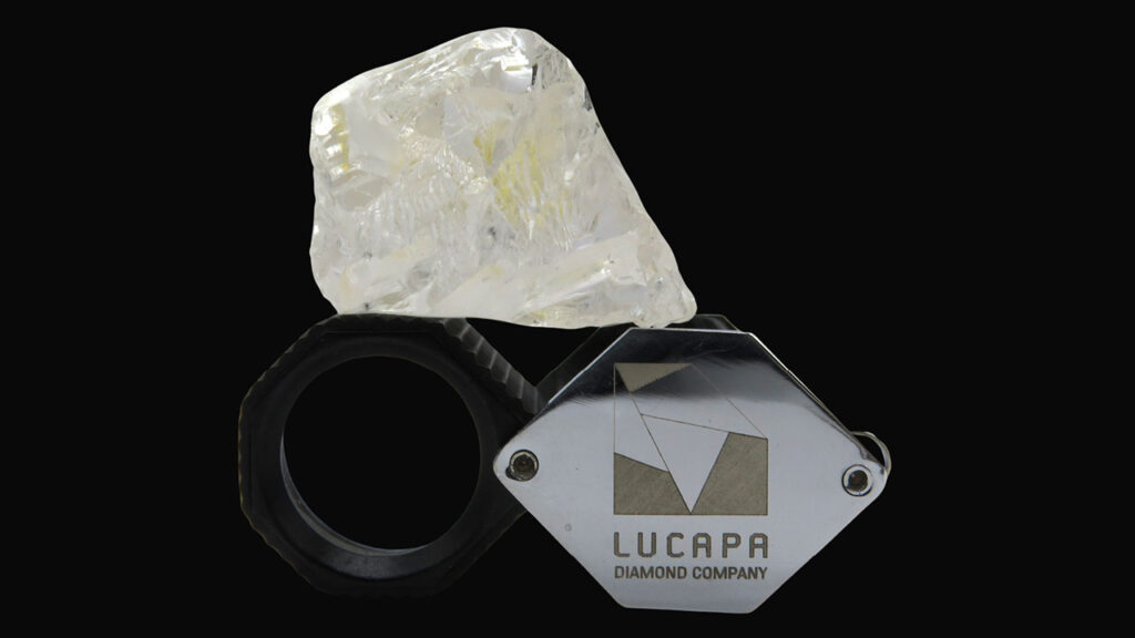 Lucapa Unearths 176ct. Rough from Lulo Mine