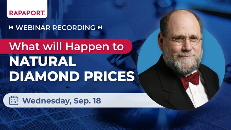 Martin Rapaport Goes In-Depth on Diamond Prices