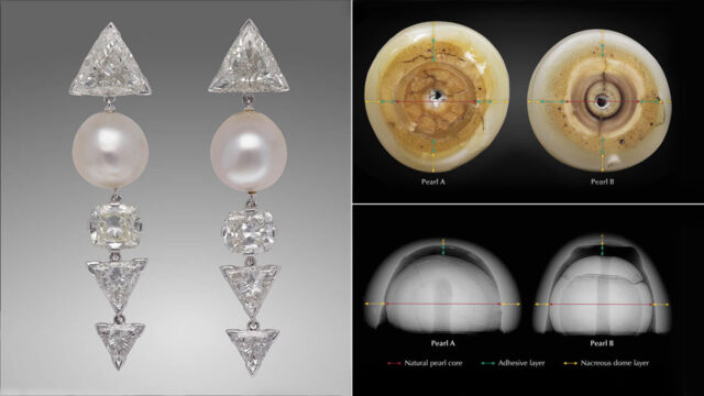 GIA Examines Partially Fake Pearl Jewelry Posing as Natural