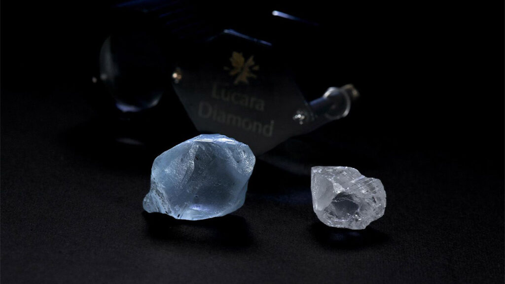 Lucara’s Karowe Mine Turns Up 37ct. Blue Diamond